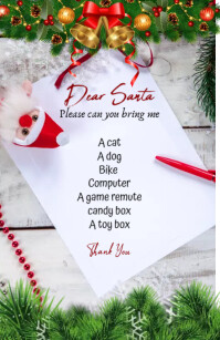 Christmas List Template | PosterMyWall