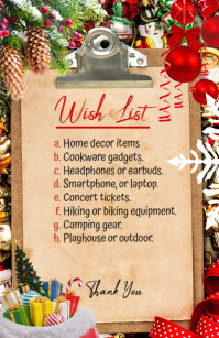Christmas List Template | PosterMyWall