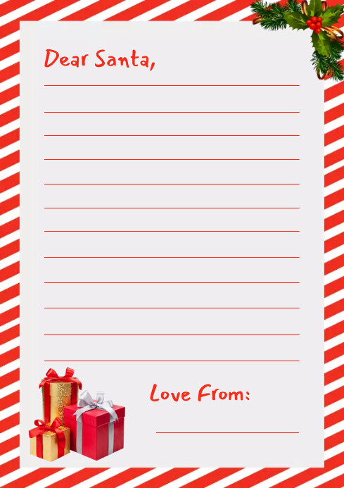 Christmas List Template | PosterMyWall