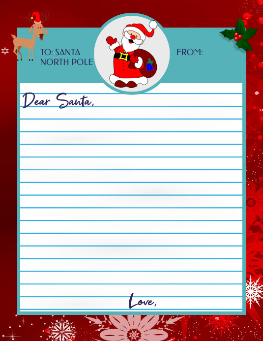 Christmas list Template | PosterMyWall