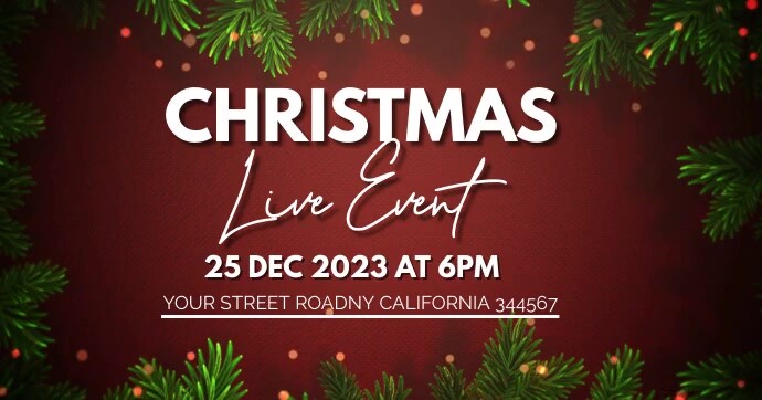 Plantilla de Christmas Live Event | PosterMyWall