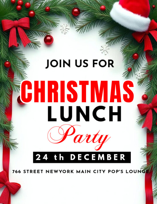 Copy of Christmas lunch | PosterMyWall