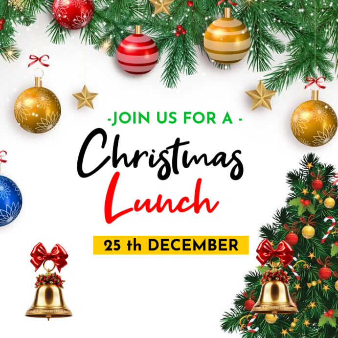 Christmas lunch service Template | PosterMyWall