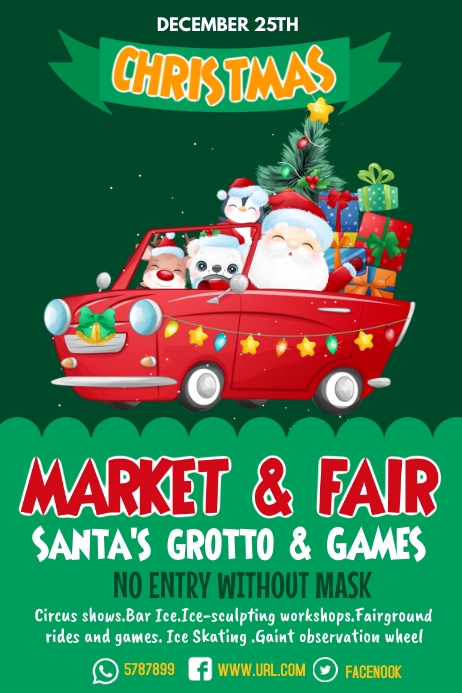 Christmas market,christmas fair Template | PosterMyWall