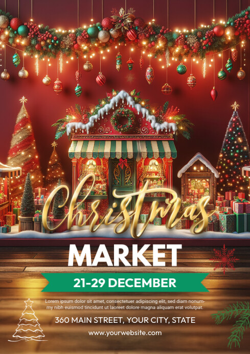 Christmas Market A4 Template | PosterMyWall