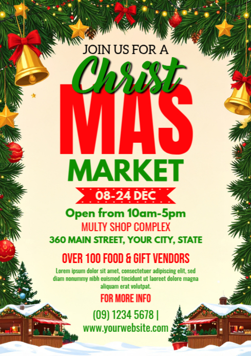 Christmas Market Template | PosterMyWall
