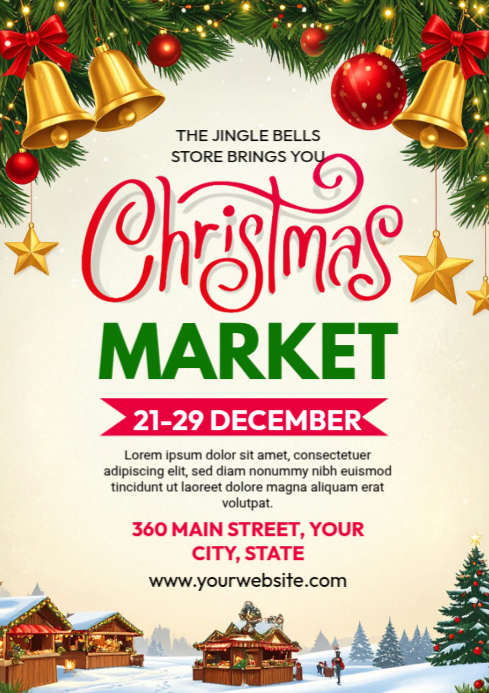 christmas market Template | PosterMyWall
