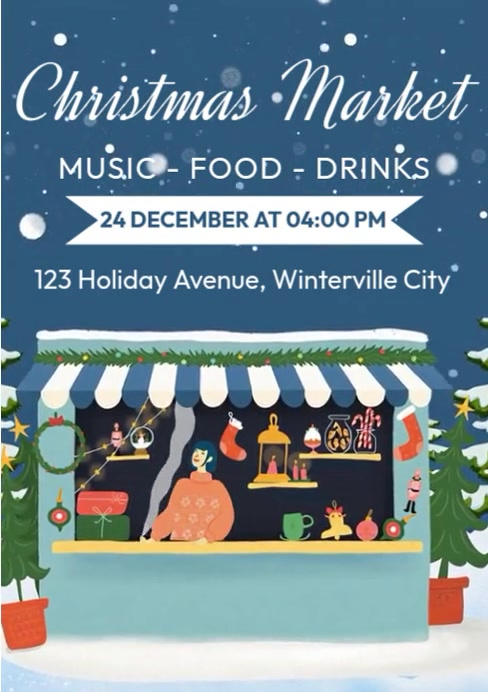 Christmas Market Template | PosterMyWall