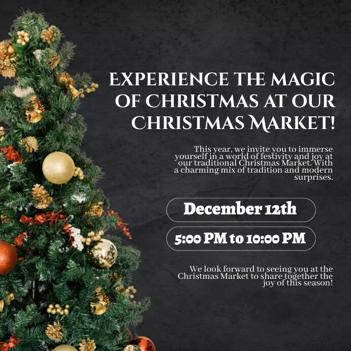 Christmas Market Template | PosterMyWall