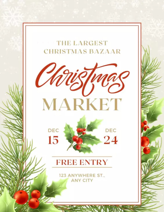 christmas market Template | PosterMyWall