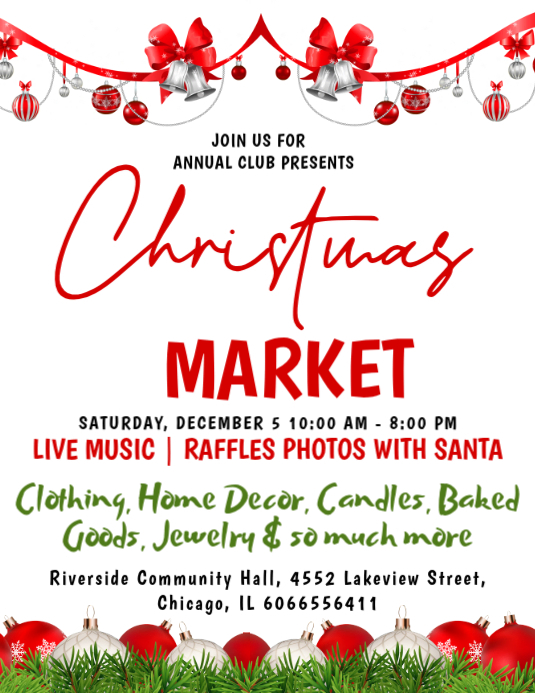 Christmas Market Flyer Template | PosterMyWall