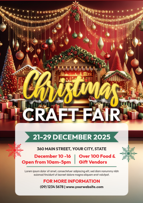 Christmas Market Flyer Template | PosterMyWall