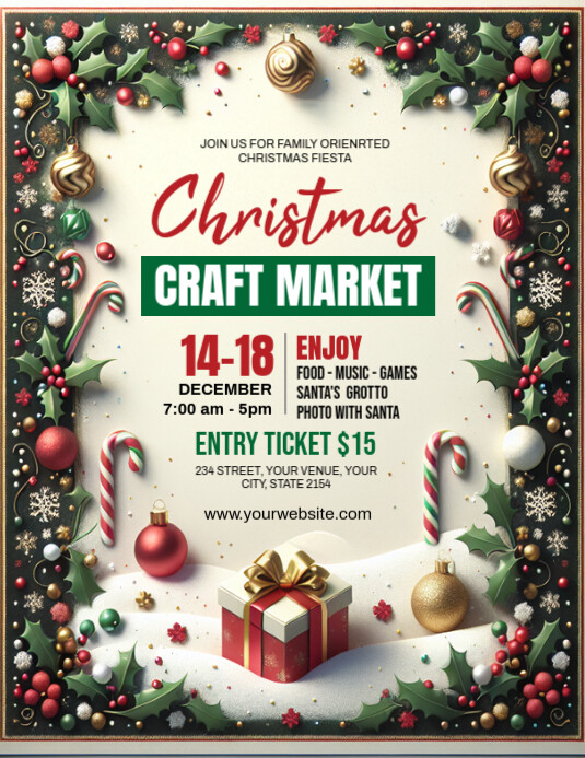 Christmas Market Flyer Template | PosterMyWall