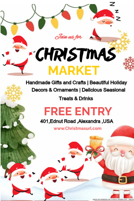 Christmas Market Sales Invitation Template | PosterMyWall