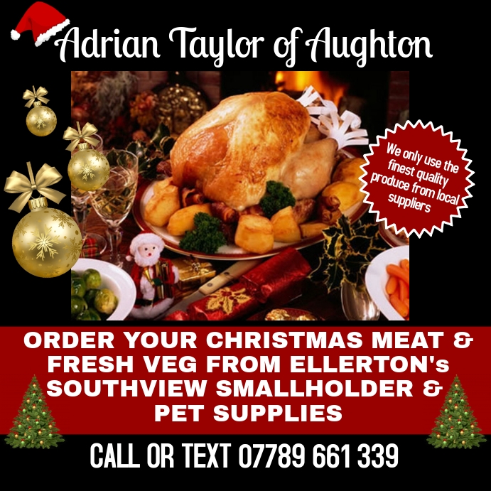 Christmas Meat & Vegetable Order 1 Template | PosterMyWall