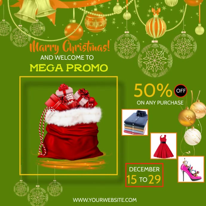 christmas mega promo flyer template | PosterMyWall