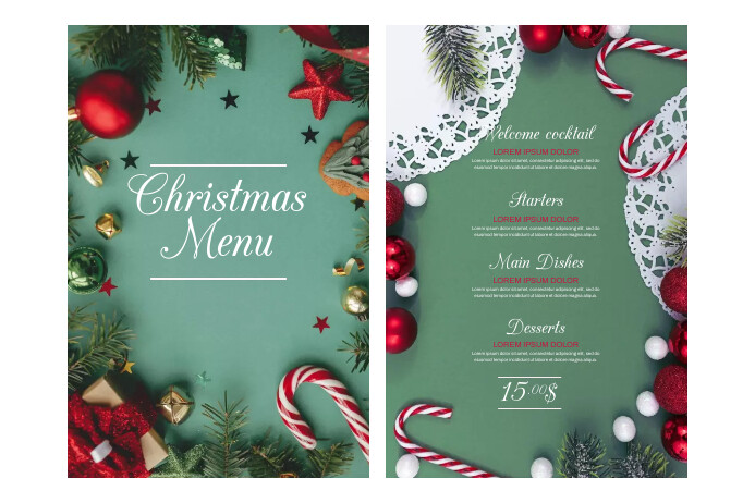 Christmas Menu Ads Template | PosterMyWall