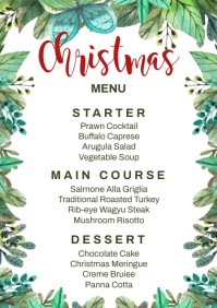 Christmas Menu Ads Template | PosterMyWall