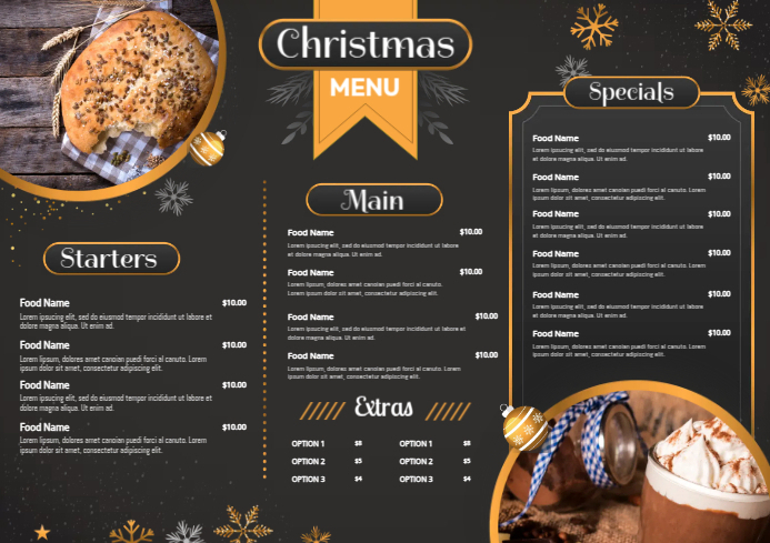 Christmas Menu Ads Template | PosterMyWall
