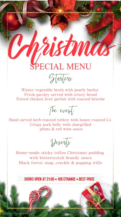 Copy of Christmas Menu | PosterMyWall