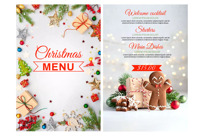 Christmas Menu Template | PosterMyWall