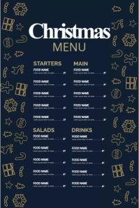 Christmas Food Menu Template | PosterMyWall