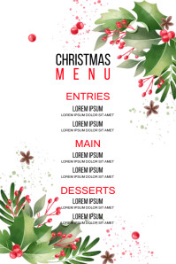 Christmas Menu Ads Template | PosterMyWall
