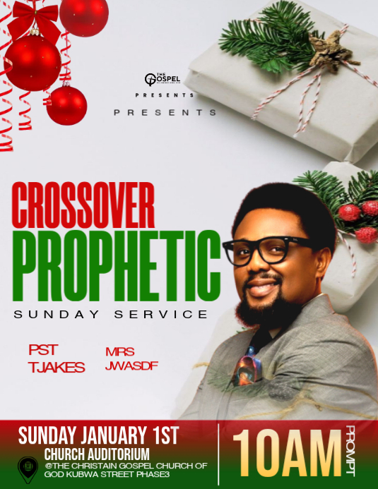 Christmas merry Christmas church crossover Template | PosterMyWall