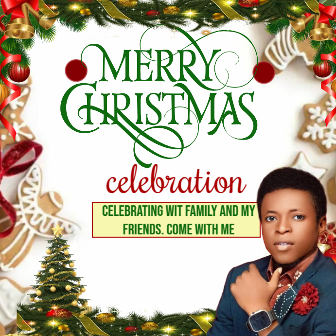 Christmas merry Christmas Xmas Template | PosterMyWall