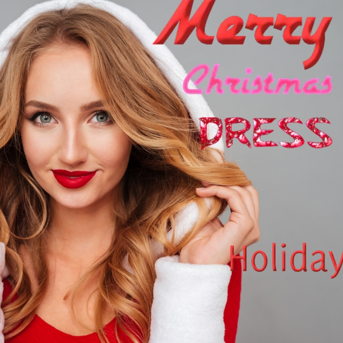 Christmas Merry dress logo design template. | PosterMyWall