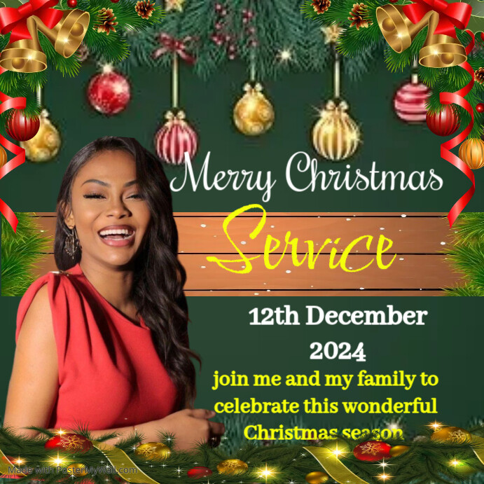 Plantilla de Christmas merry Xmas church | PosterMyWall