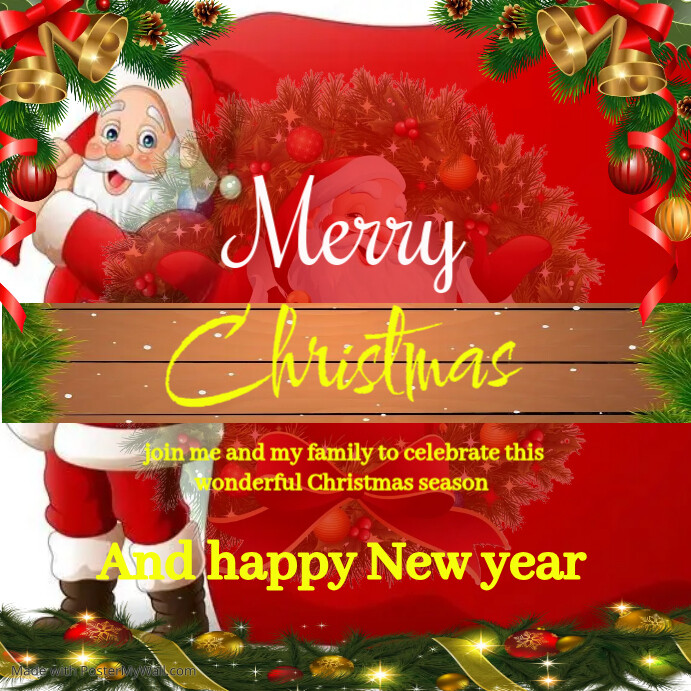 Christmas merry Xmas church Templat | PosterMyWall