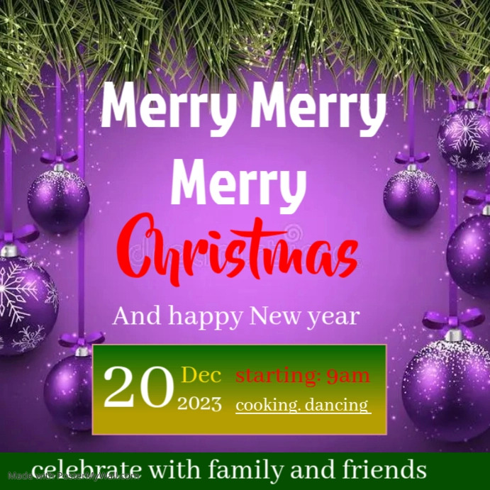 Copy of Christmas merry Xmas church | PosterMyWall