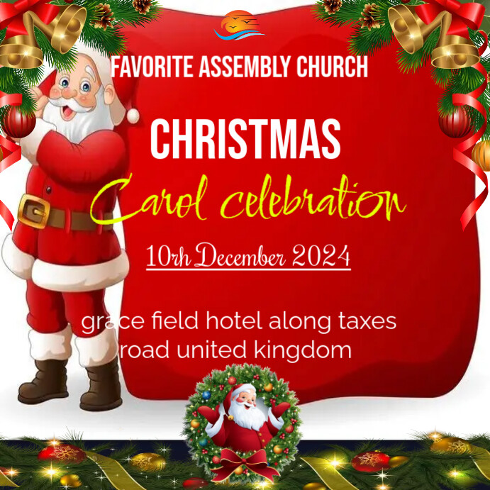 Christmas merry Xmas church Template | PosterMyWall