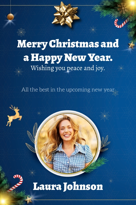 christmas message card Template | PosterMyWall