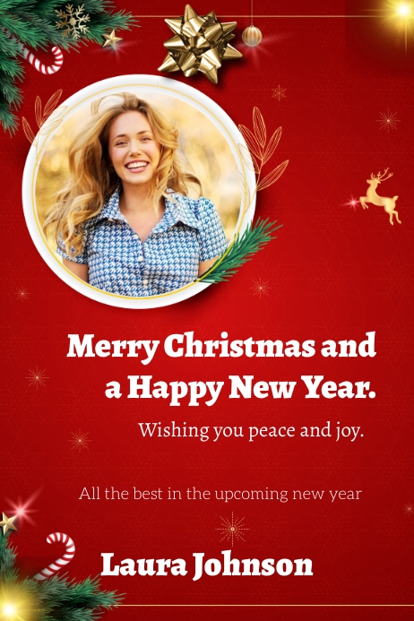 christmas message card template | PosterMyWall