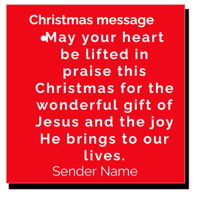 Christmas message Template | PosterMyWall