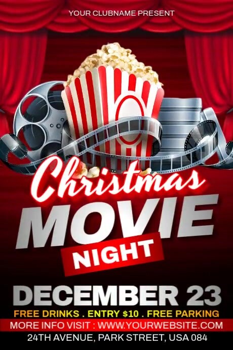 Christmas Movie Ads Template | PosterMyWall