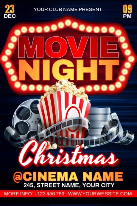 Christmas Movie Ads Template | PosterMyWall