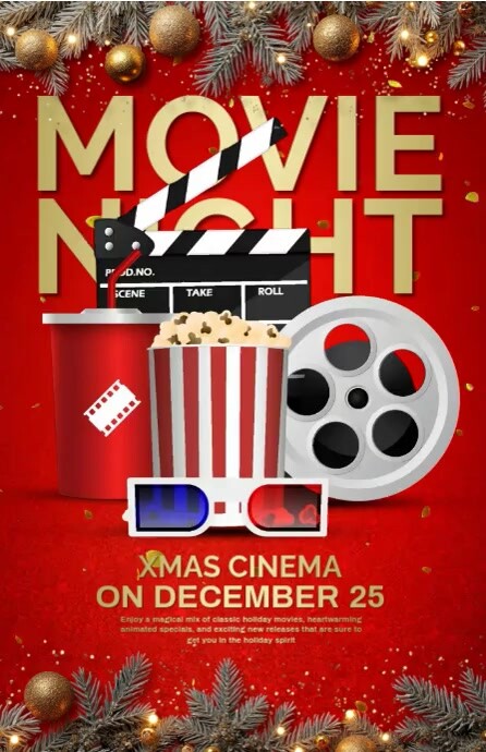 christmas movie Template | PosterMyWall