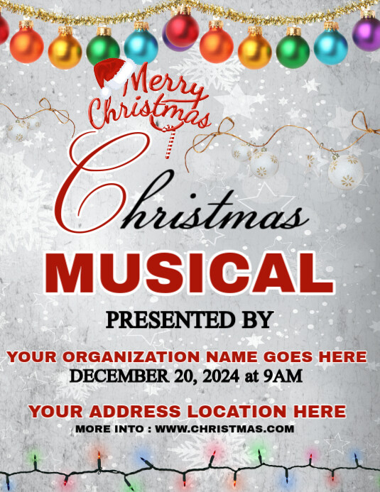 Christmas Musical Template | PosterMyWall