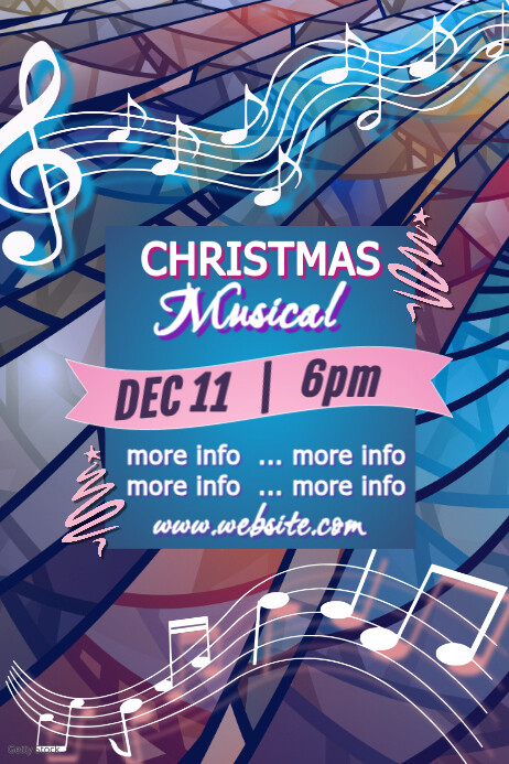 Christmas Musical Poster Template | PosterMyWall