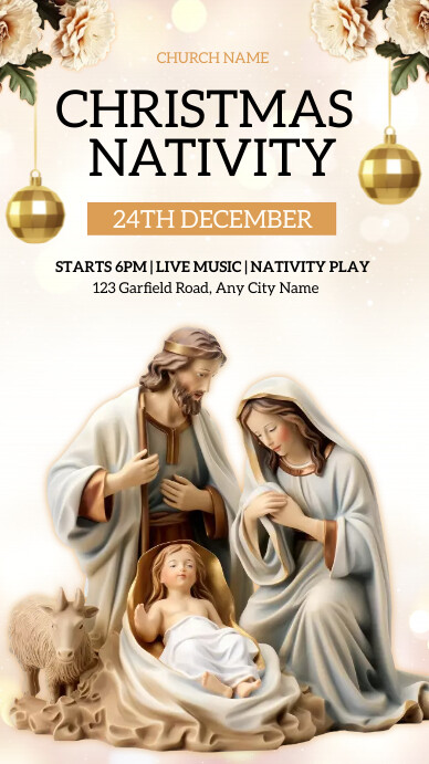 christmas nativity Templat | PosterMyWall