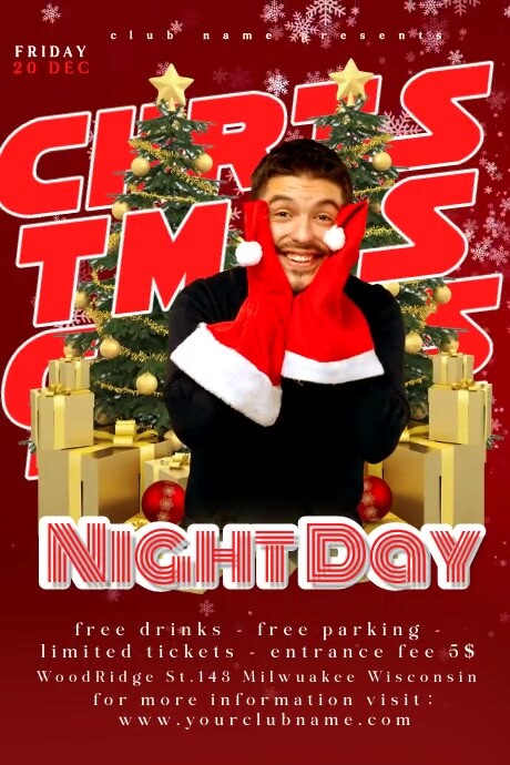 Christmas Night Friday Ads Template | PosterMyWall