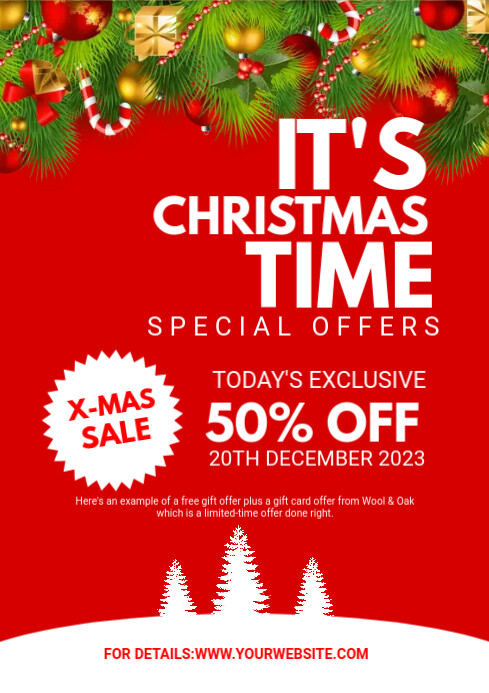 christmas offers flyer template | PosterMyWall