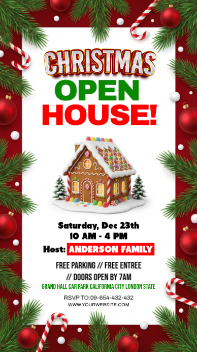 Christmas Open House Template | PosterMyWall