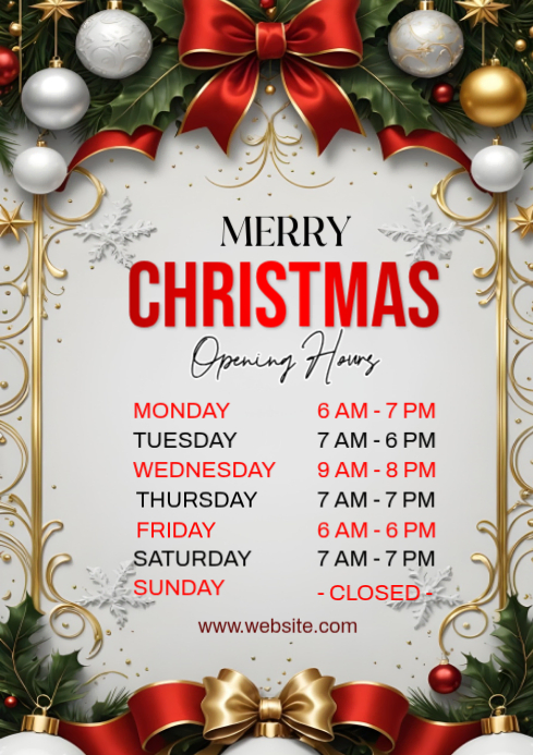 christmas opening Template | PosterMyWall