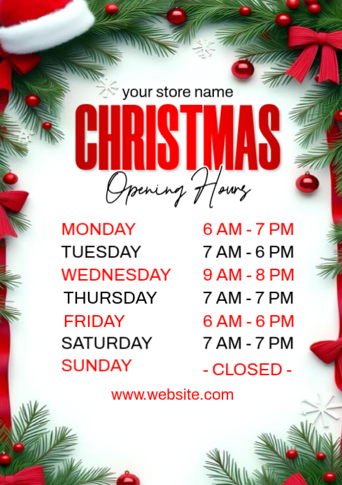 Christmas Opening poster Template | PosterMyWall