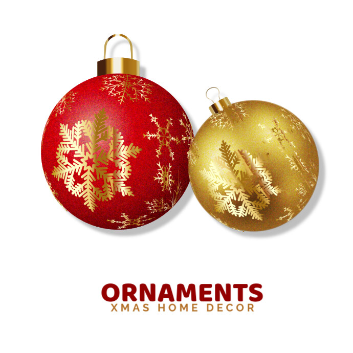 Christmas Ornaments Logo Template | PosterMyWall