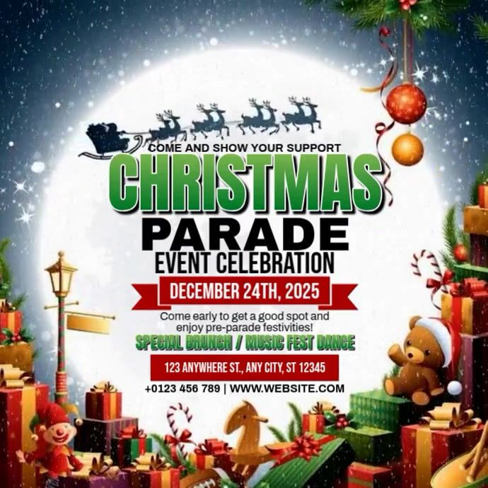 Christmas Parade Template | PosterMyWall